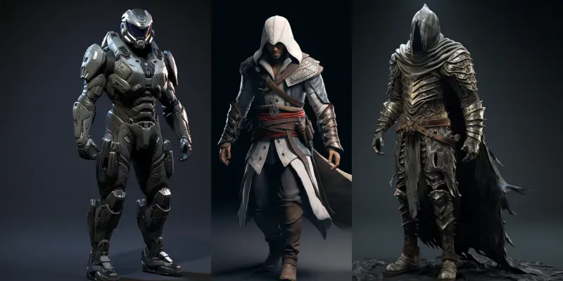 Game Designs Mmorpg Characters Art Midjourney Prompt | PromptBase