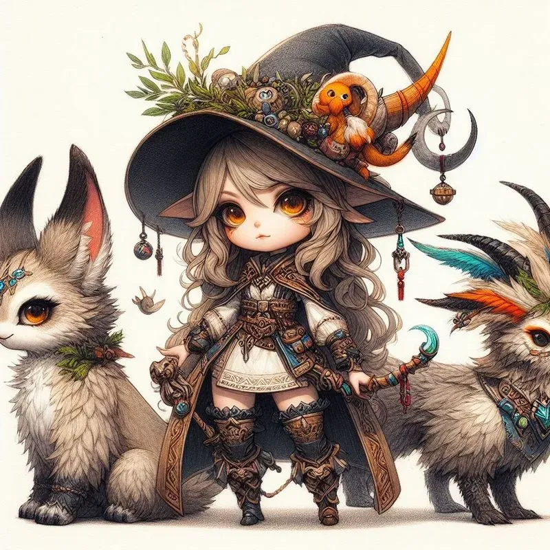 Cute Fantasy Mmo RPG Characters DALL·E Prompt | PromptBase