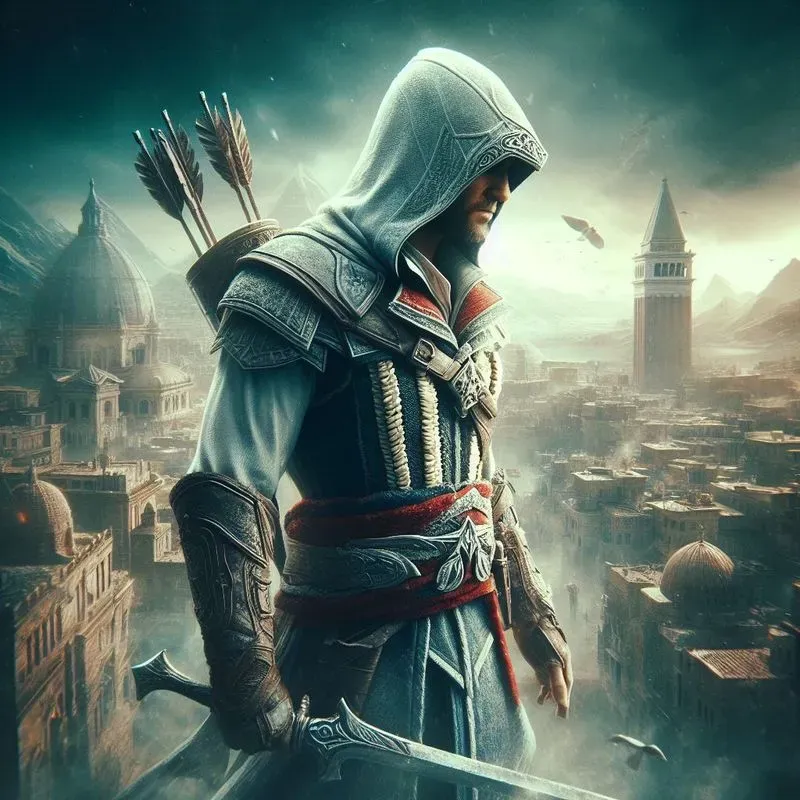 Posters Game Scenes Illustrations DALL·E Prompt | PromptBase