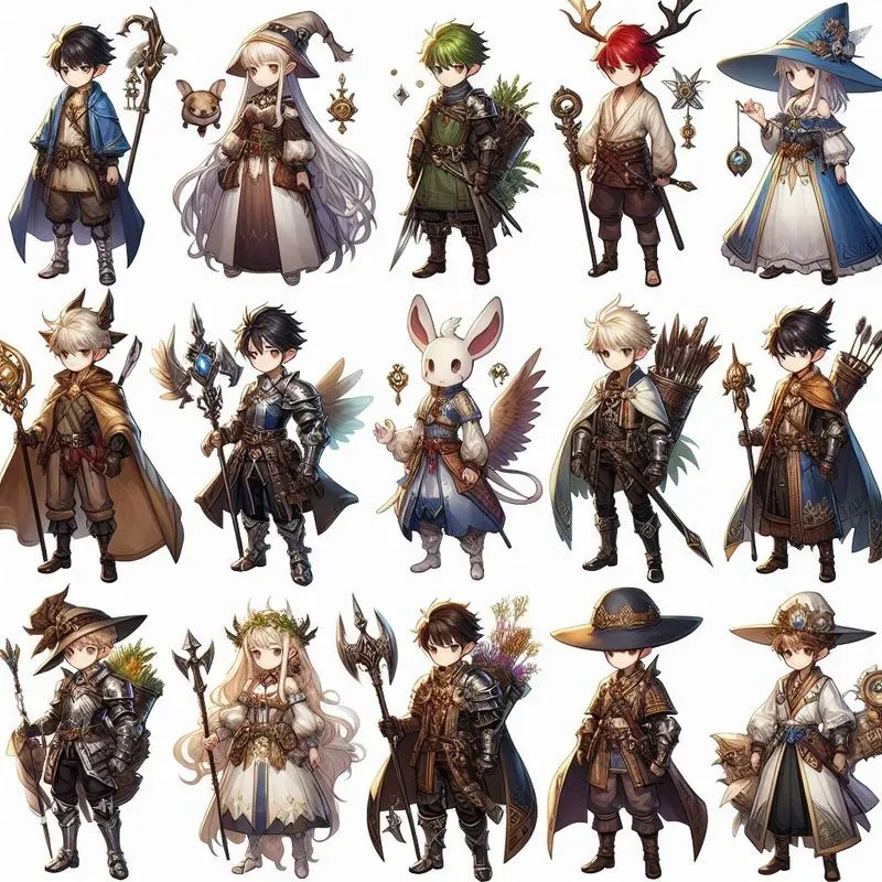 Characters Icons Mmorpg Heroes DALL·E Prompt | PromptBase