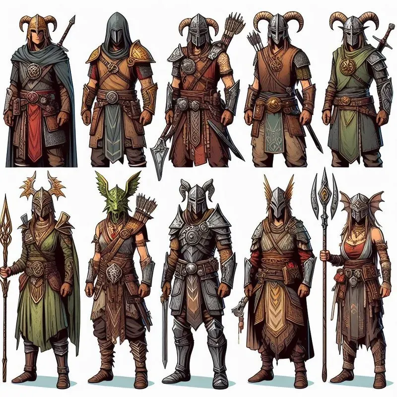 Characters Icons Mmorpg Heroes DALL·E Prompt | PromptBase