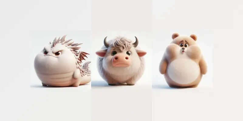 Cute Fat Furry Creatures DALL·E Prompt | PromptBase