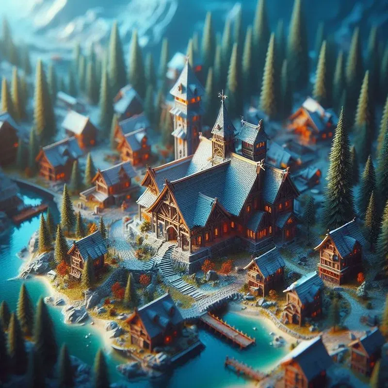 3D Models Of Game Locations DALL·E Prompt | PromptBase
