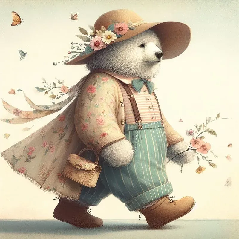 Vintage Spring Themed Characters DALL·E Prompt | PromptBase