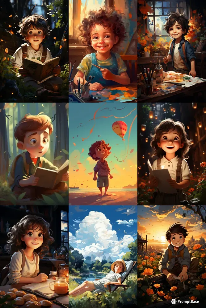 Pixar Style Illustrations For Kids Books Midjourney Prompt | PromptBase