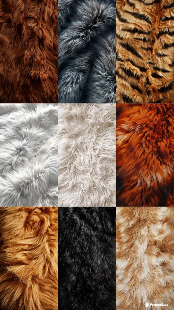 Realistic Fur Texture Designs Midjourney Prompt | PromptBase