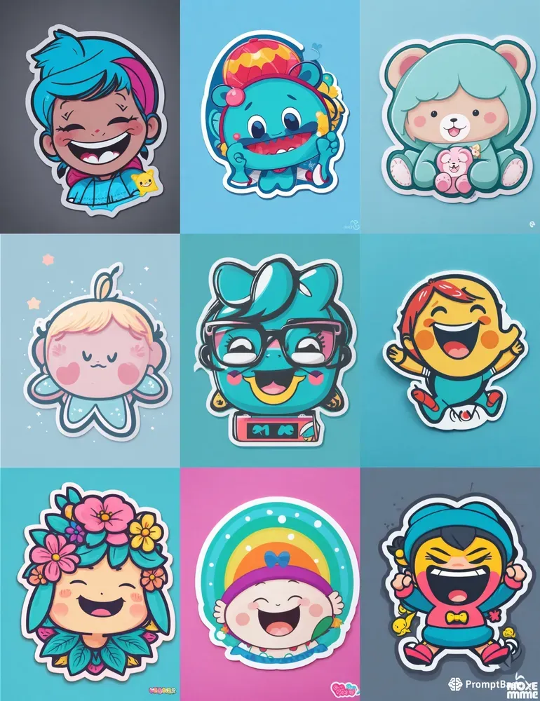 Dynamic Mimis Sticker Designs Leonardo Ai Prompt | PromptBase