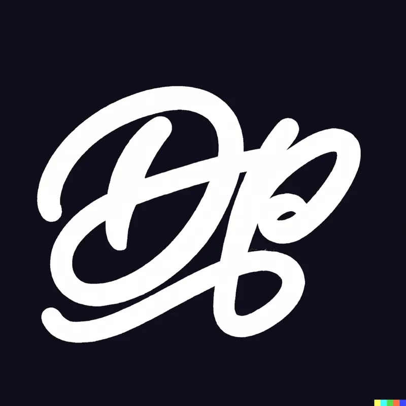 Script Letter Logo Generator DALL·E Prompt | PromptBase