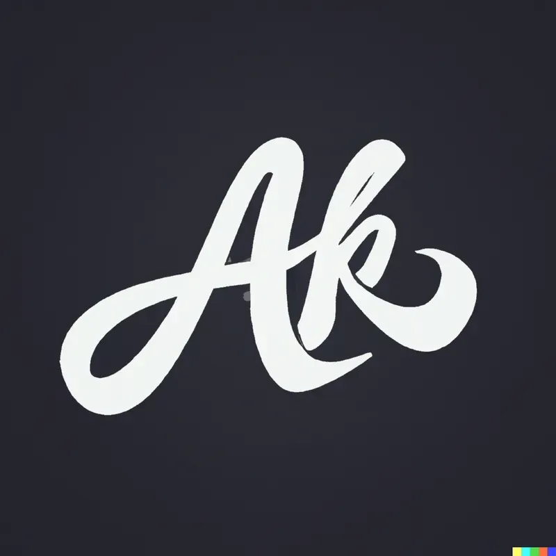 Script Letter Logo Generator DALL·E Prompt | PromptBase