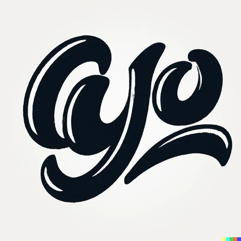 Script Letter Logo Generator DALL·E Prompt | PromptBase