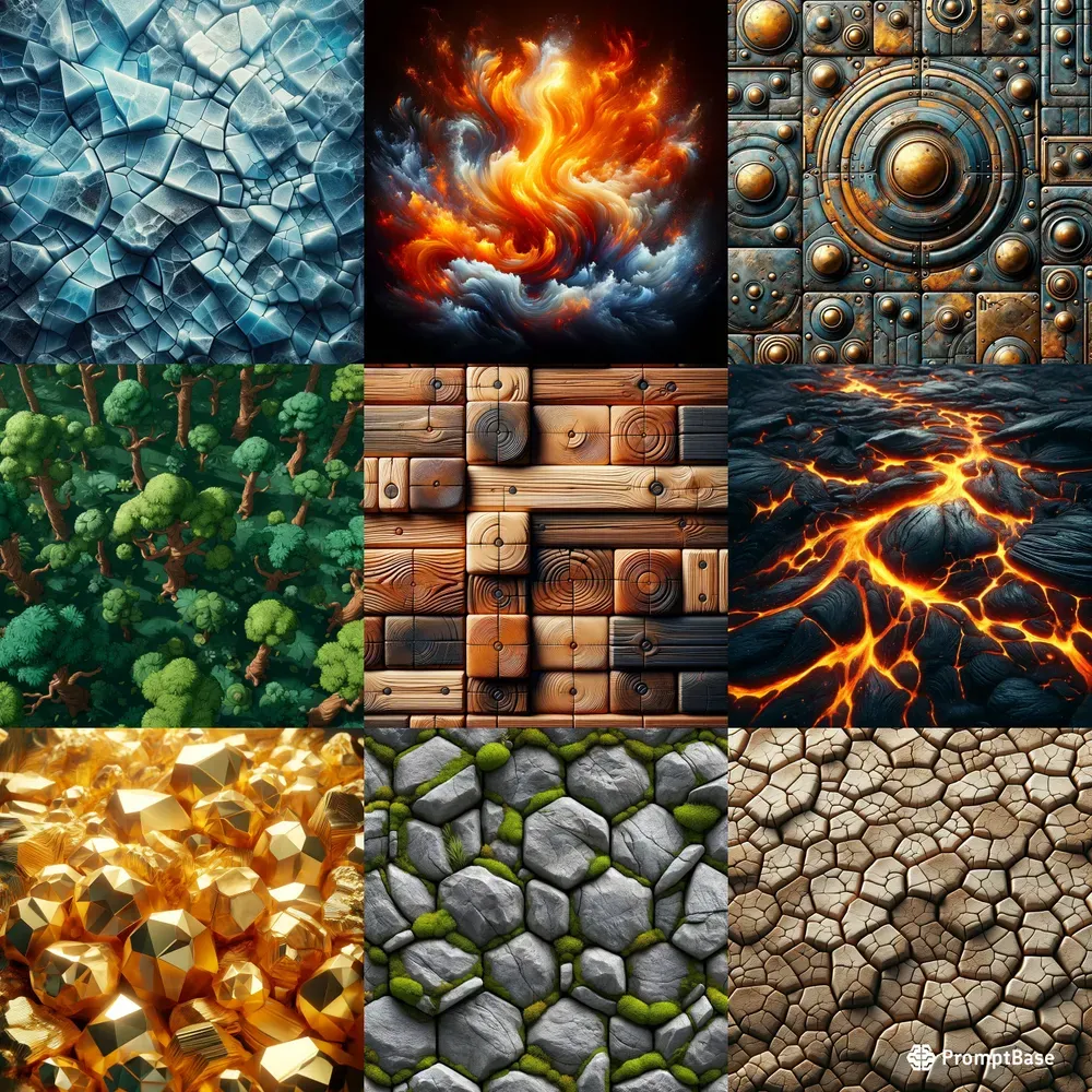 3D Textures Mockups Casual Games DALL·E Prompt | PromptBase