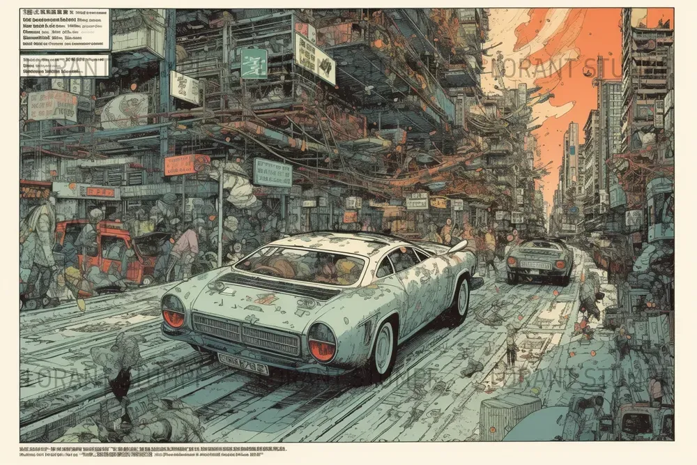 Masterful Comic Layouts Fused Art Style Midjourney Prompt | PromptBase