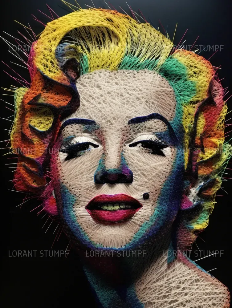 String Art Portraits Midjourney Prompt | PromptBase