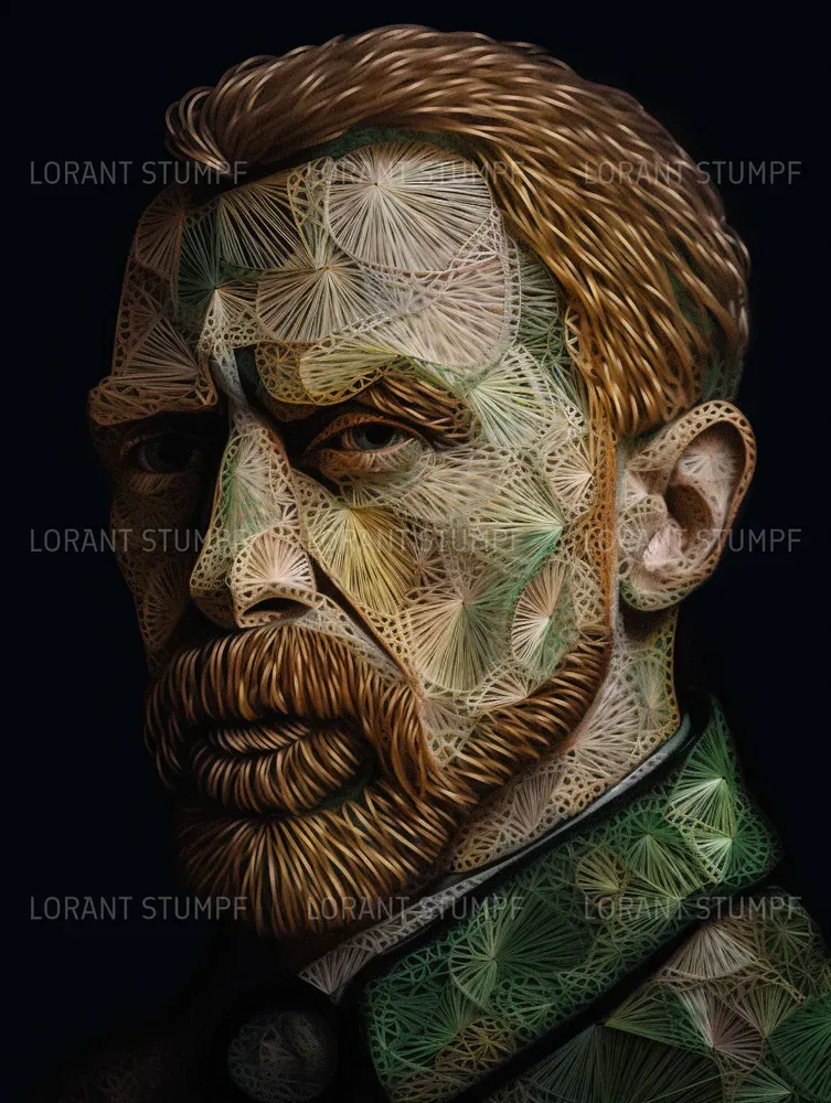 String Art Portraits Midjourney Prompt | PromptBase