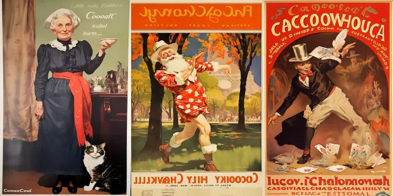 Vintage Character Posters Midjourney Prompt | PromptBase