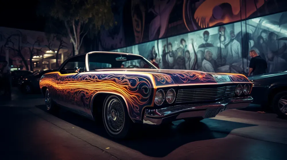 Cruisin Cultura Chicano Car Art Midjourney Prompt | PromptBase