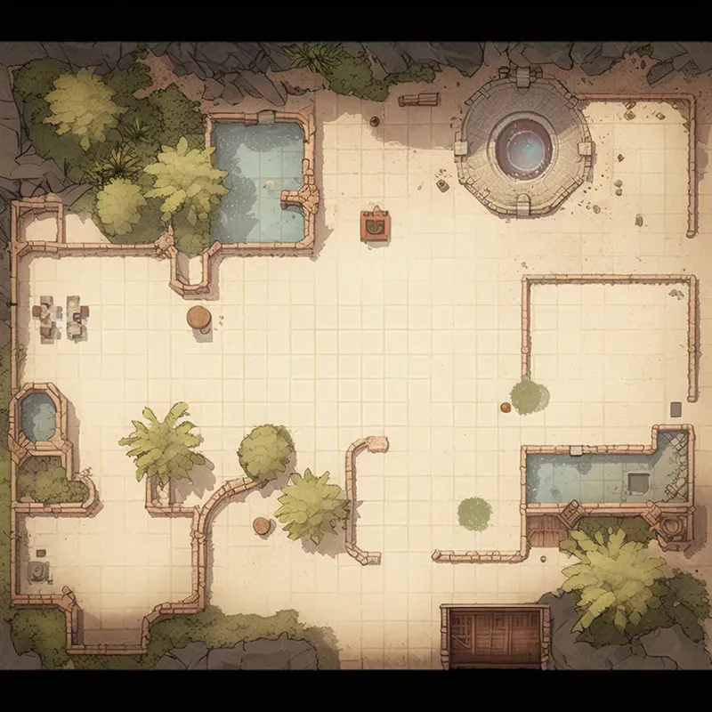 Ttrpg Battle Map Generator Midjourney Prompt | PromptBase