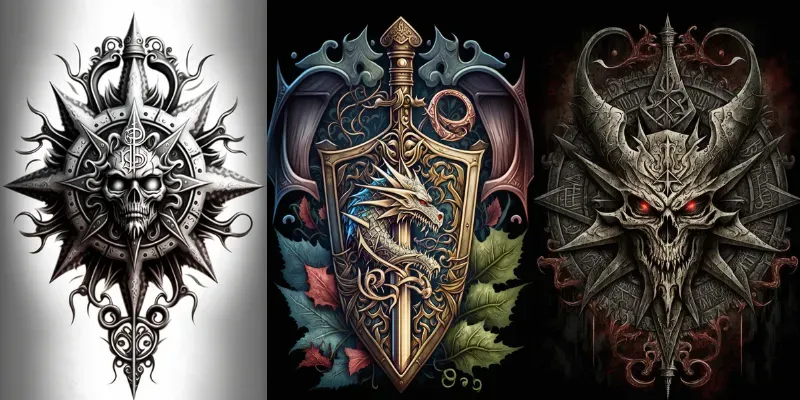 Pro Detailed Fantasy Guild Symbols Midjourney Prompt | PromptBase