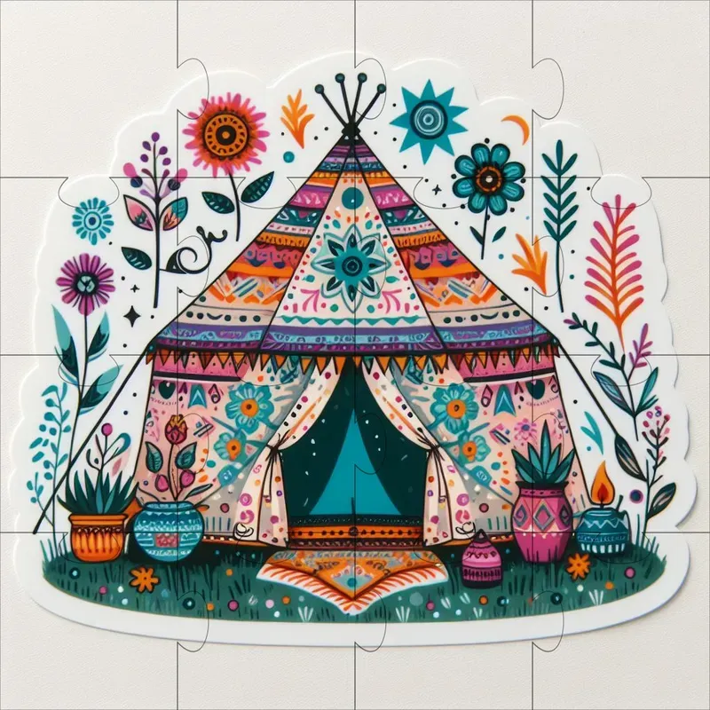 Stickers In Boho Style Cliparts DALL·E Prompt | PromptBase