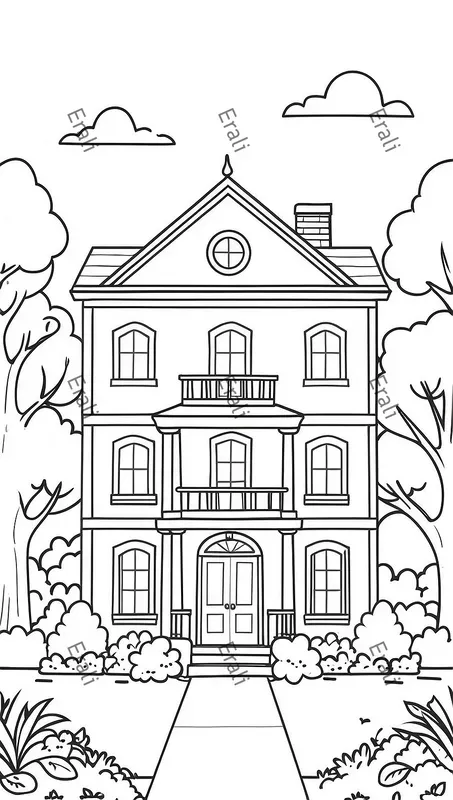 2D Simple Delight Coloring Book Pages Leonardo Ai Prompt | PromptBase