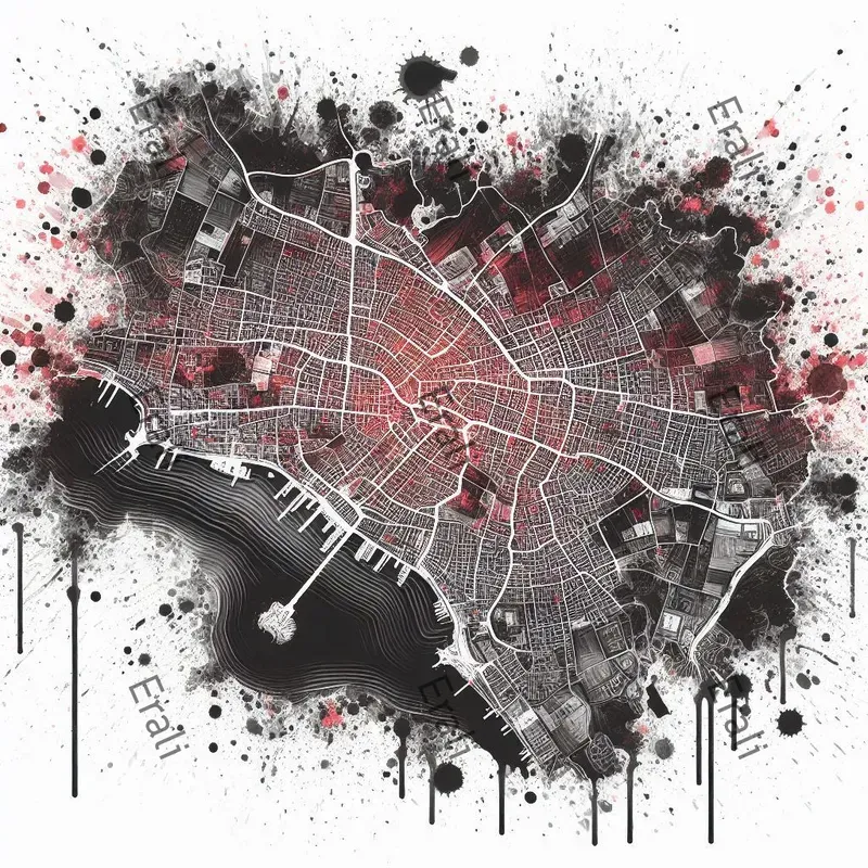 Infrared Liquid Ink Veins Map Posters DALL·E Prompt | PromptBase