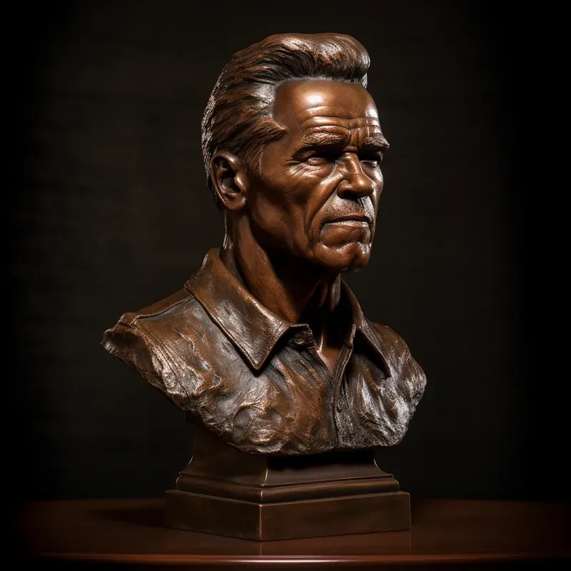 Majestic Metal Bust Sculptures Midjourney Prompt | PromptBase
