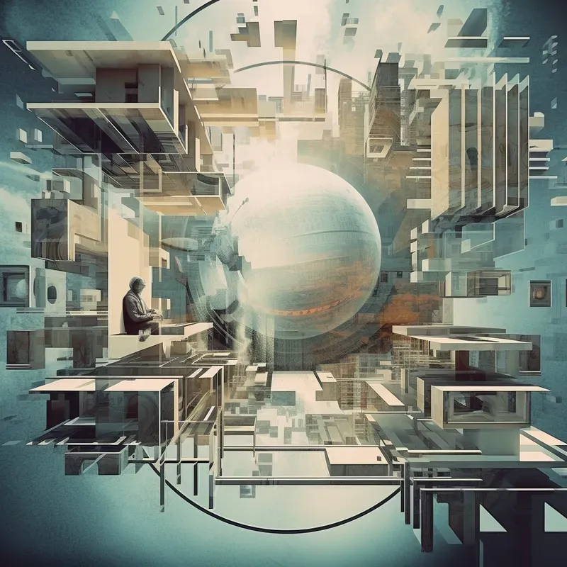 Enter The Fourth Dimension Collages Midjourney Prompt | PromptBase