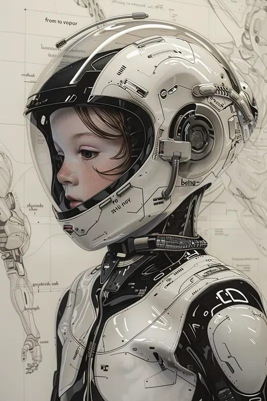 Vintage Astronaut Anatomy Diagram Posters Midjourney Prompt | PromptBase