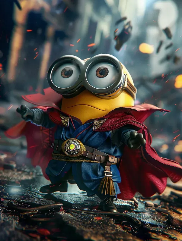 Minion Cosplay Avengers Midjourney Prompt | PromptBase