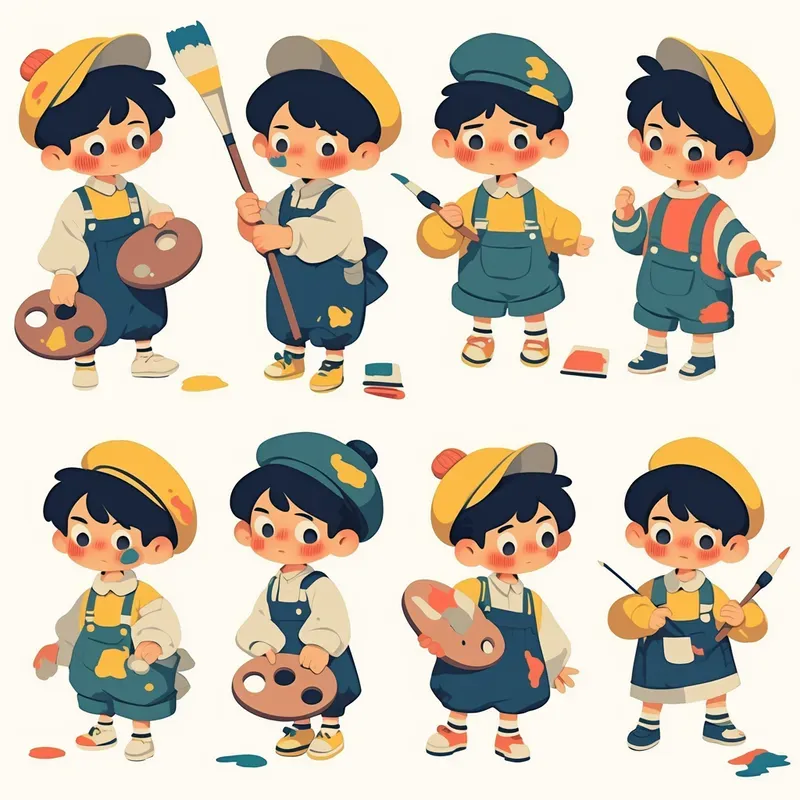 Cute Profession Icons Midjourney Prompt | PromptBase