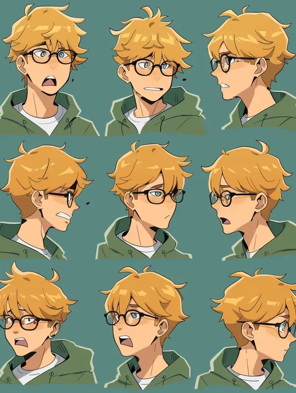 Character Expression Sheets Midjourney Prompt | PromptBase