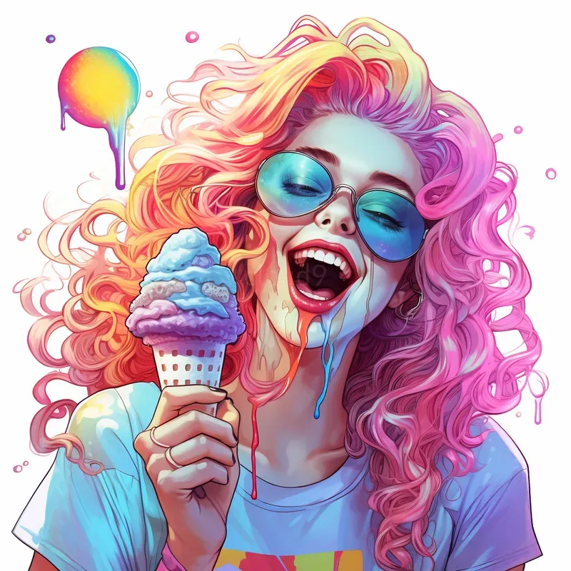 Neon Nibbles A Pastel Journey Midjourney Prompt | PromptBase