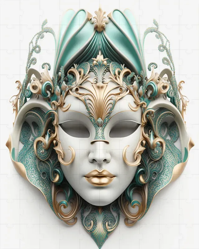 Sophisticated Carnival Masks Midjourney Prompt | PromptBase