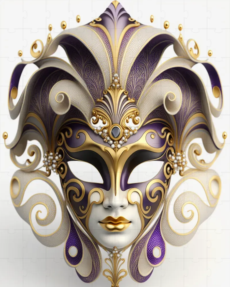 Sophisticated Carnival Masks Midjourney Prompt | PromptBase