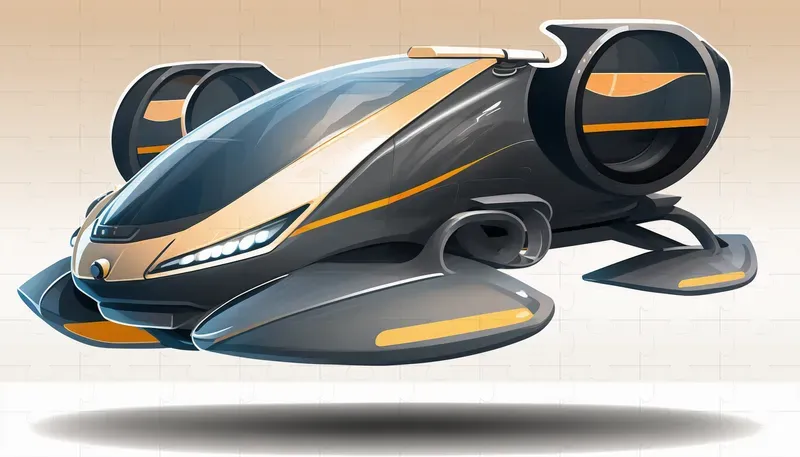 Futuristic Personal Hover Cars Midjourney Prompt | PromptBase