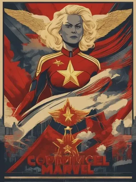 Communist Style Superhero Poster Avatars Stable Diffusion Prompt ...