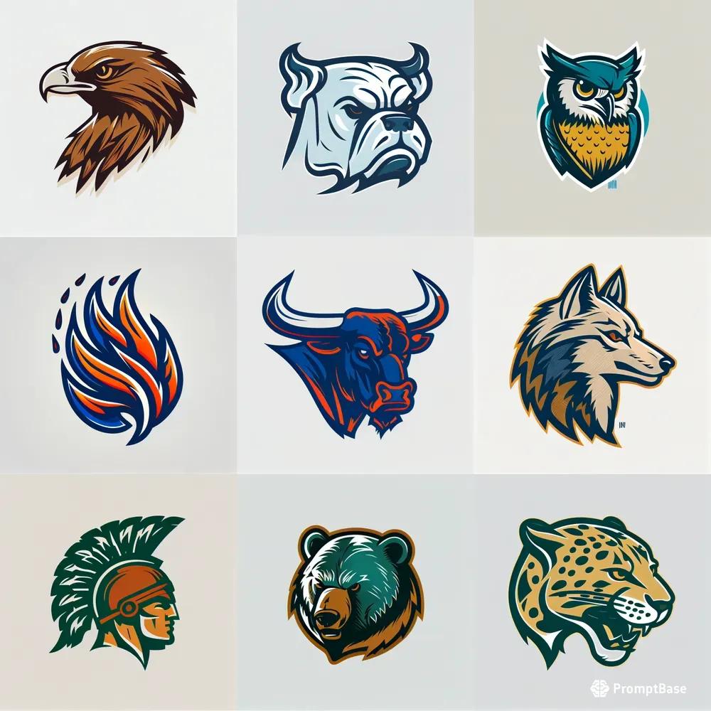 Sports Team Logos Midjourney Prompt | PromptBase