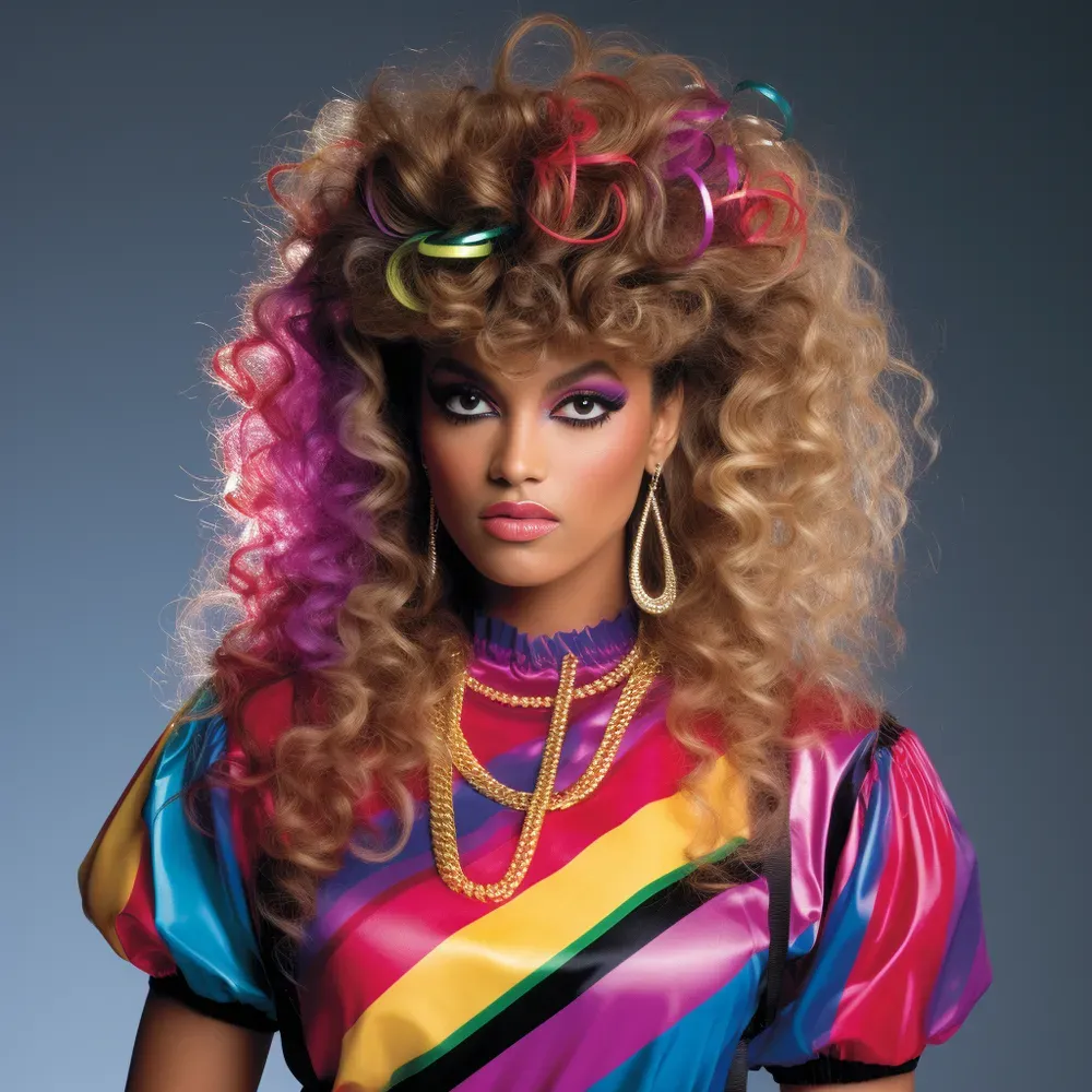 Celebrity 80s Style Portraits Midjourney Prompt | PromptBase