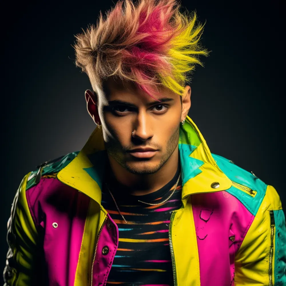 Celebrity 80s Style Portraits Midjourney Prompt | PromptBase