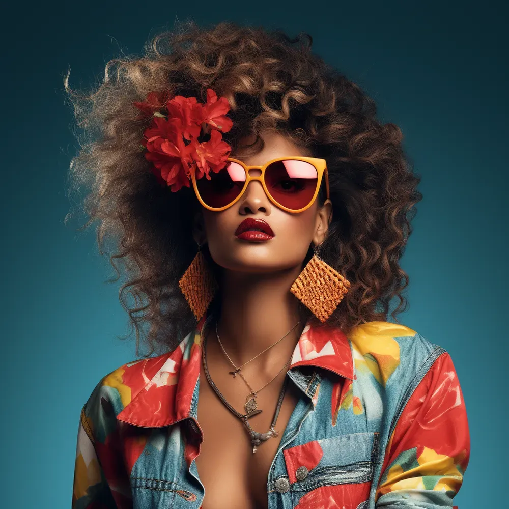 Celebrity 80s Style Portraits Midjourney Prompt | PromptBase