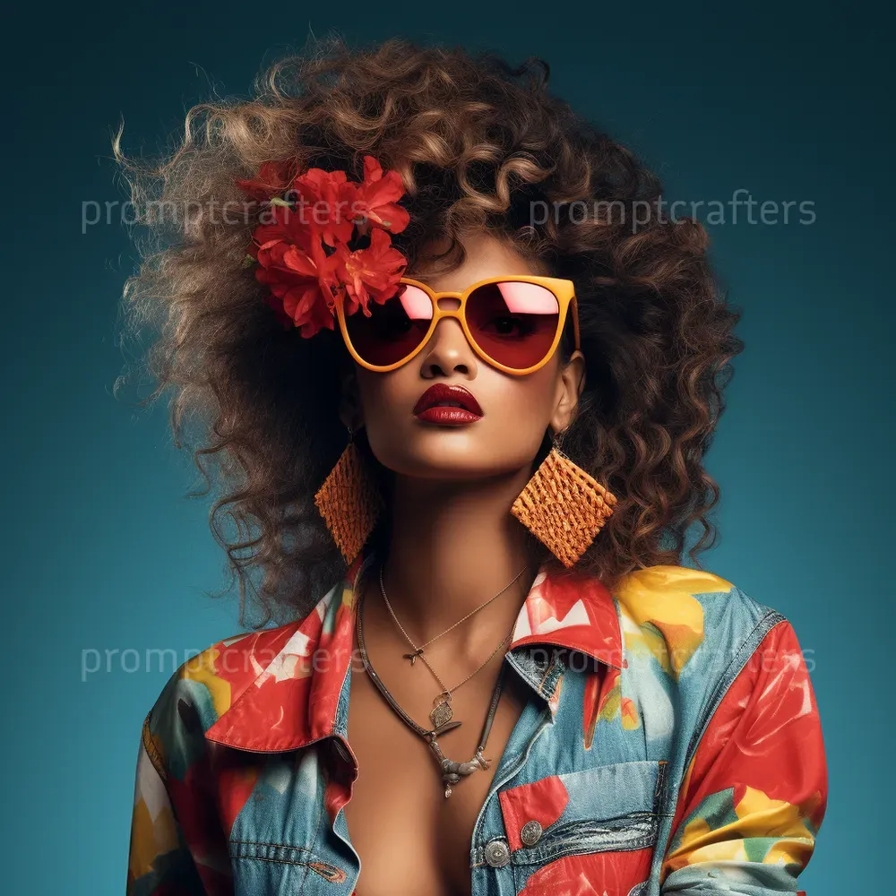 Celebrity 80s Style Portraits Midjourney Prompt | PromptBase