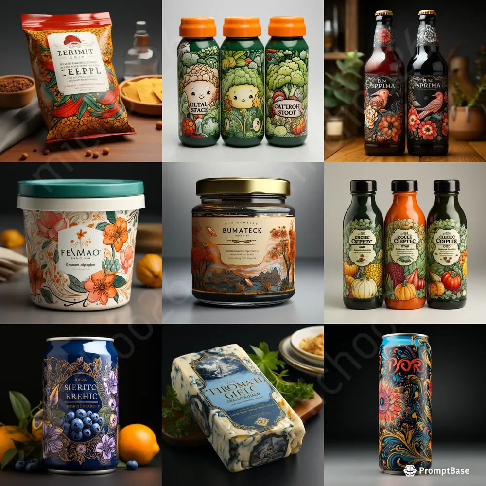 Food Product Designs Midjourney Prompt | PromptBase