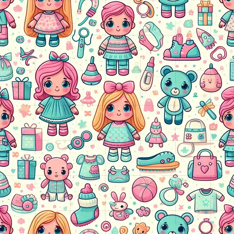 Seamless Patterns For Kids DALL·E Prompt | PromptBase