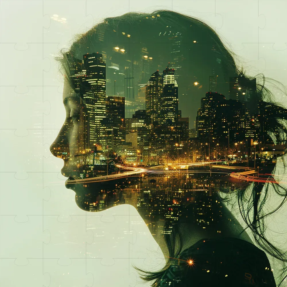 Double Exposures Midjourney Prompt | PromptBase