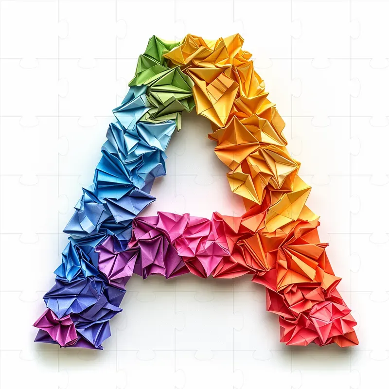 Origami Made Letter Text Logos Midjourney Prompt | PromptBase