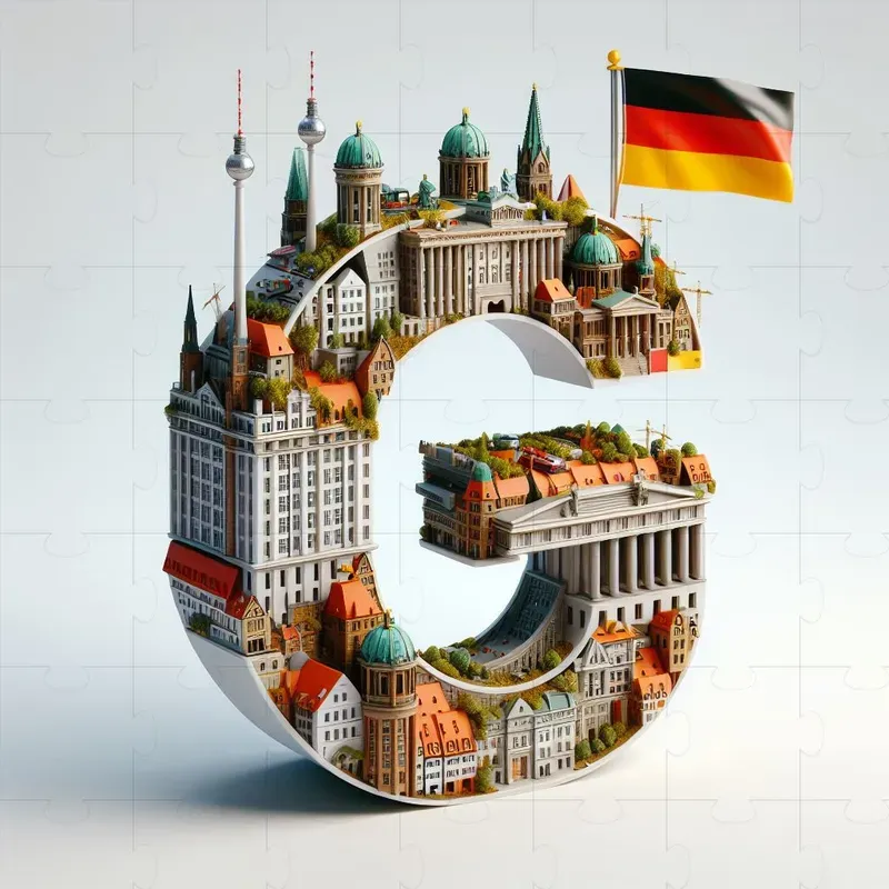 3D Letters Made By Countries Monuments DALL·E Prompt | PromptBase