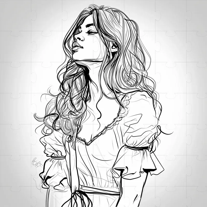 Bold Line Sketches Midjourney Prompt | PromptBase