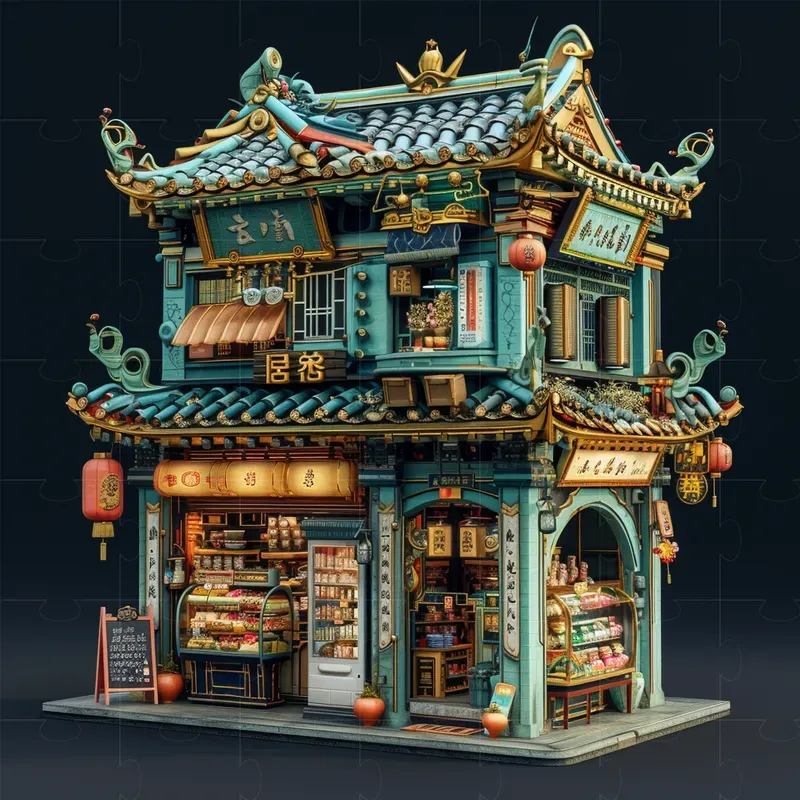 Realistic Chinese 3D Models Game Assets Midjourney Prompt | PromptBase