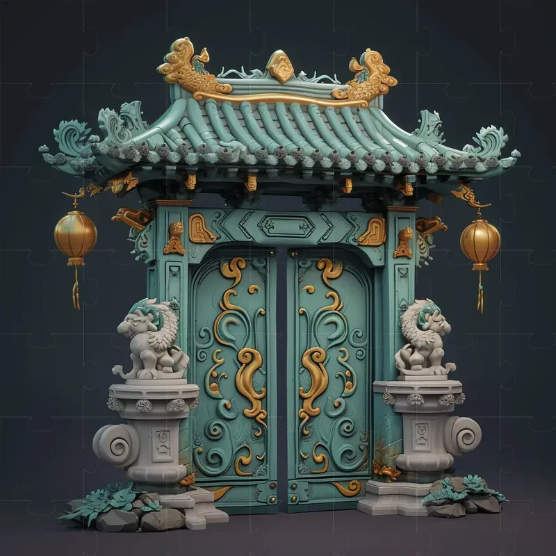 Realistic Chinese 3D Models Game Assets Midjourney Prompt | PromptBase