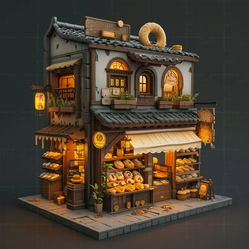 Realistic Chinese 3D Models Game Assets Midjourney Prompt | PromptBase